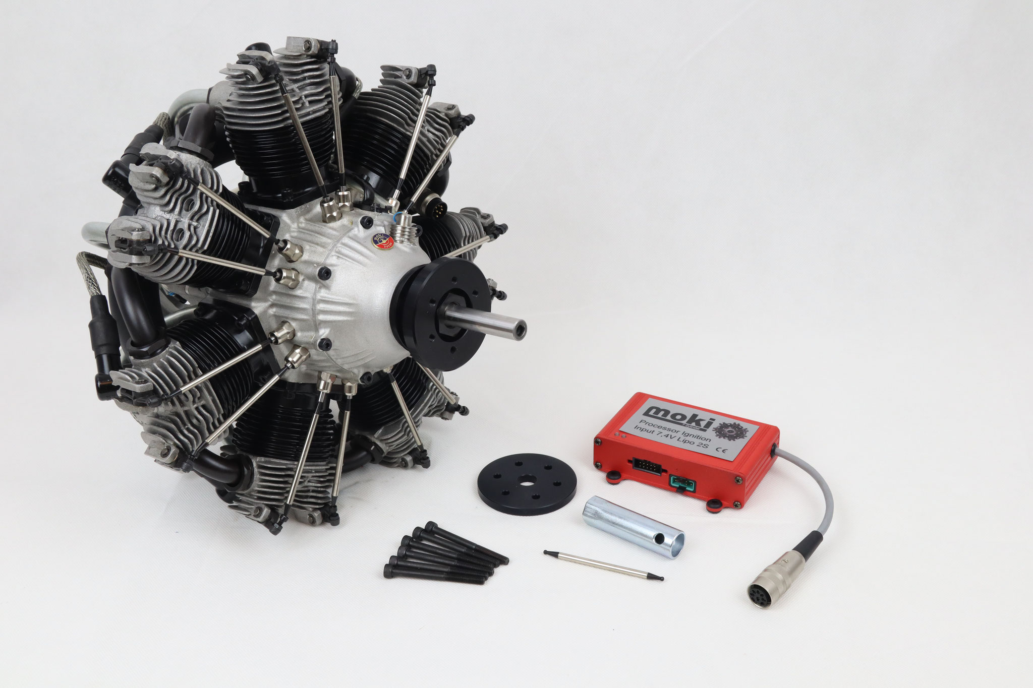 Moki 350/7 – DER Sternmotor für Ihr Scale-Modell - MOKI-Motoren