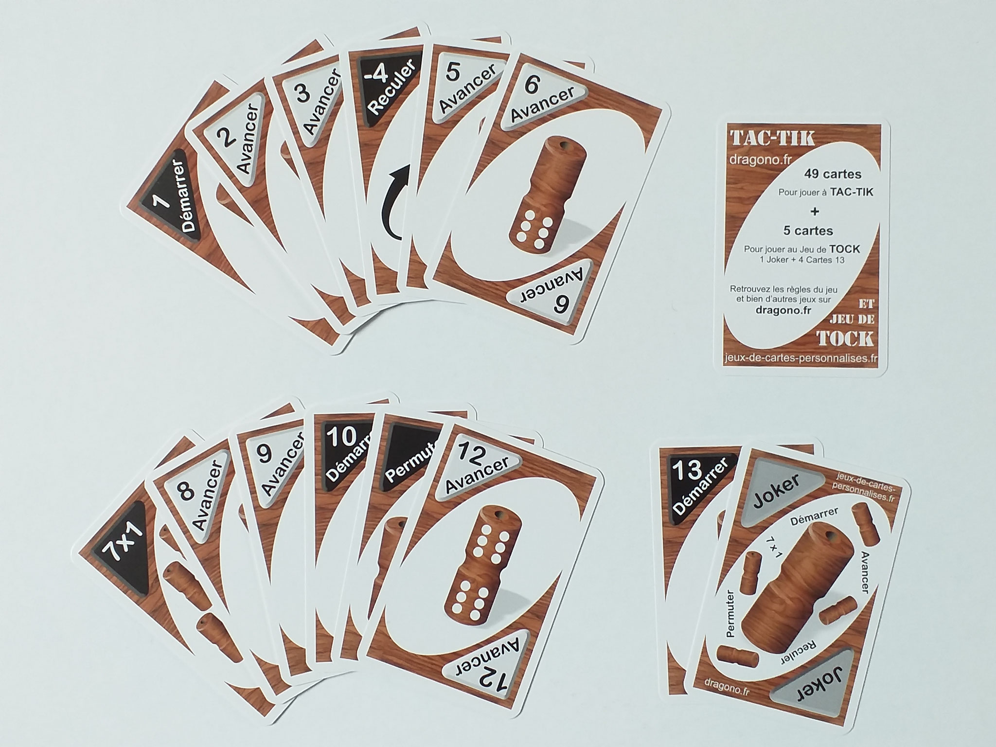 Jeu de SOCIÉTÉ Tac-Tik - Jeux de cartes personnalises