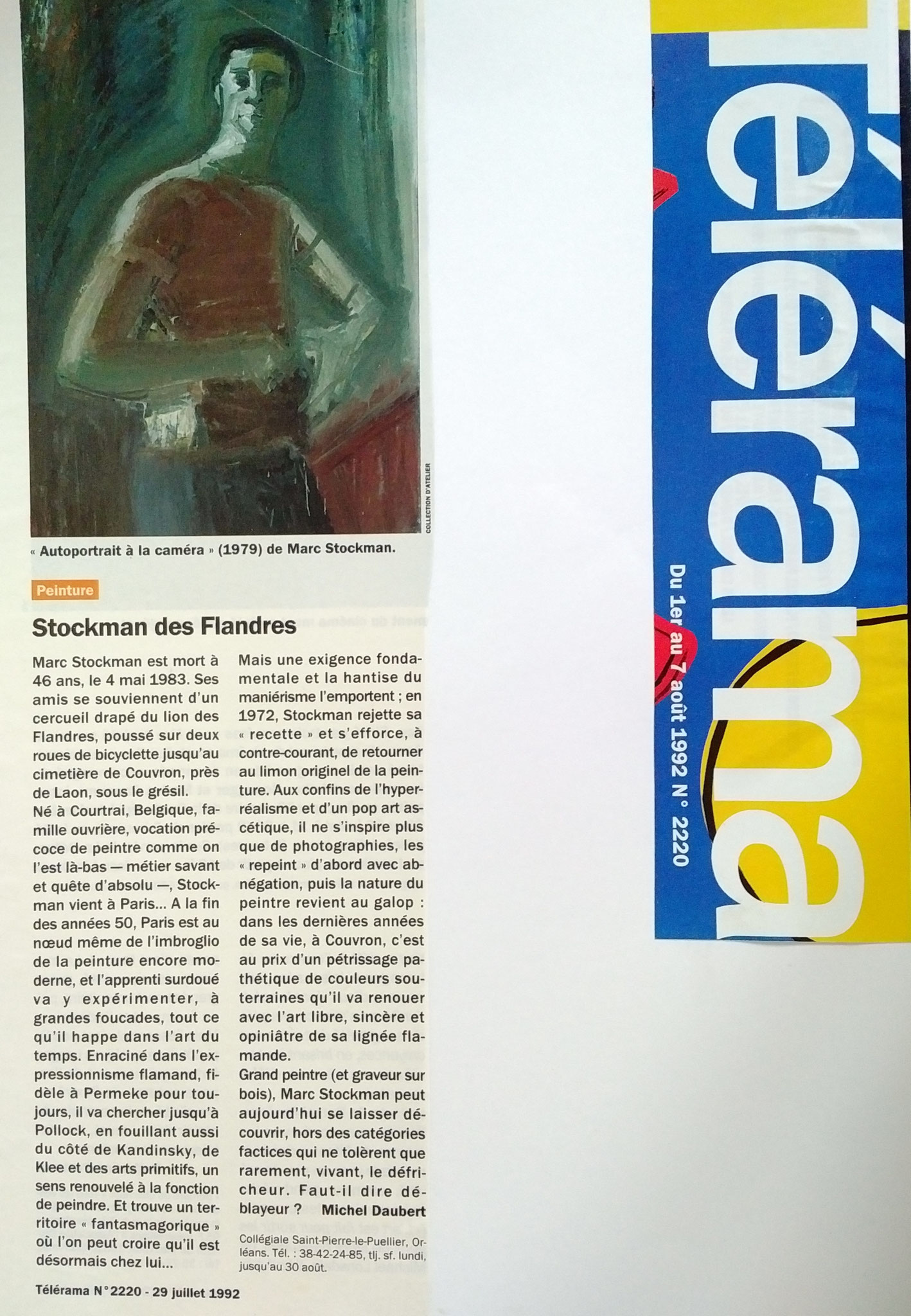 Expositons de Marc Stockman - Marc Stockman peintre