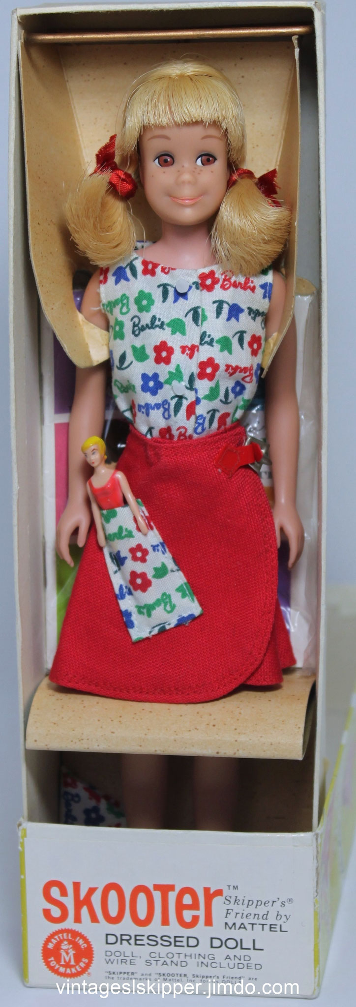 Straight Legs SL Skooter # 1040 - Skipper Doll - Barbie's Little Sister