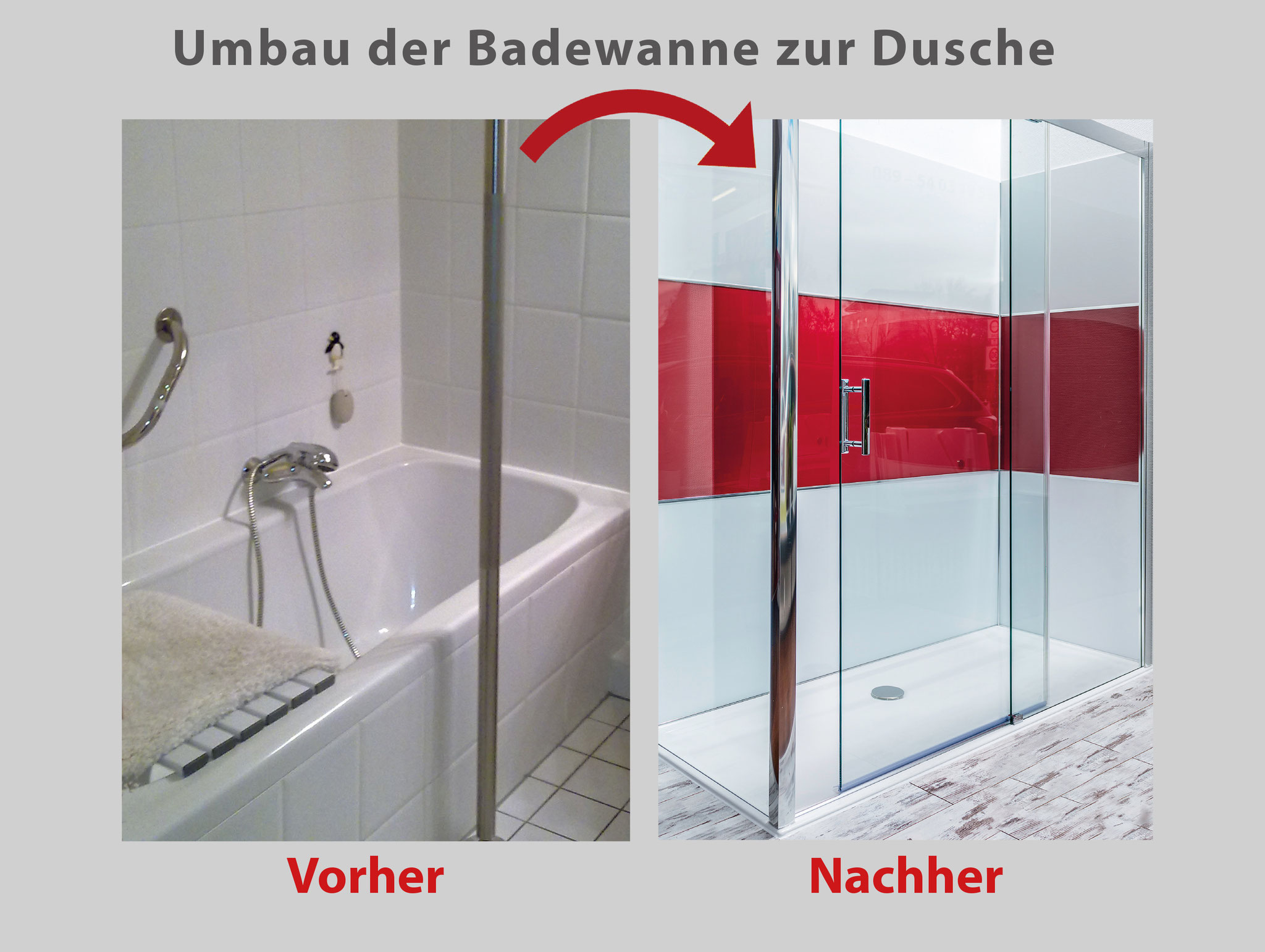 Wanne zur Dusche - Badewanne raus – Dusche rein - Bad Teilsanierung mit ...
