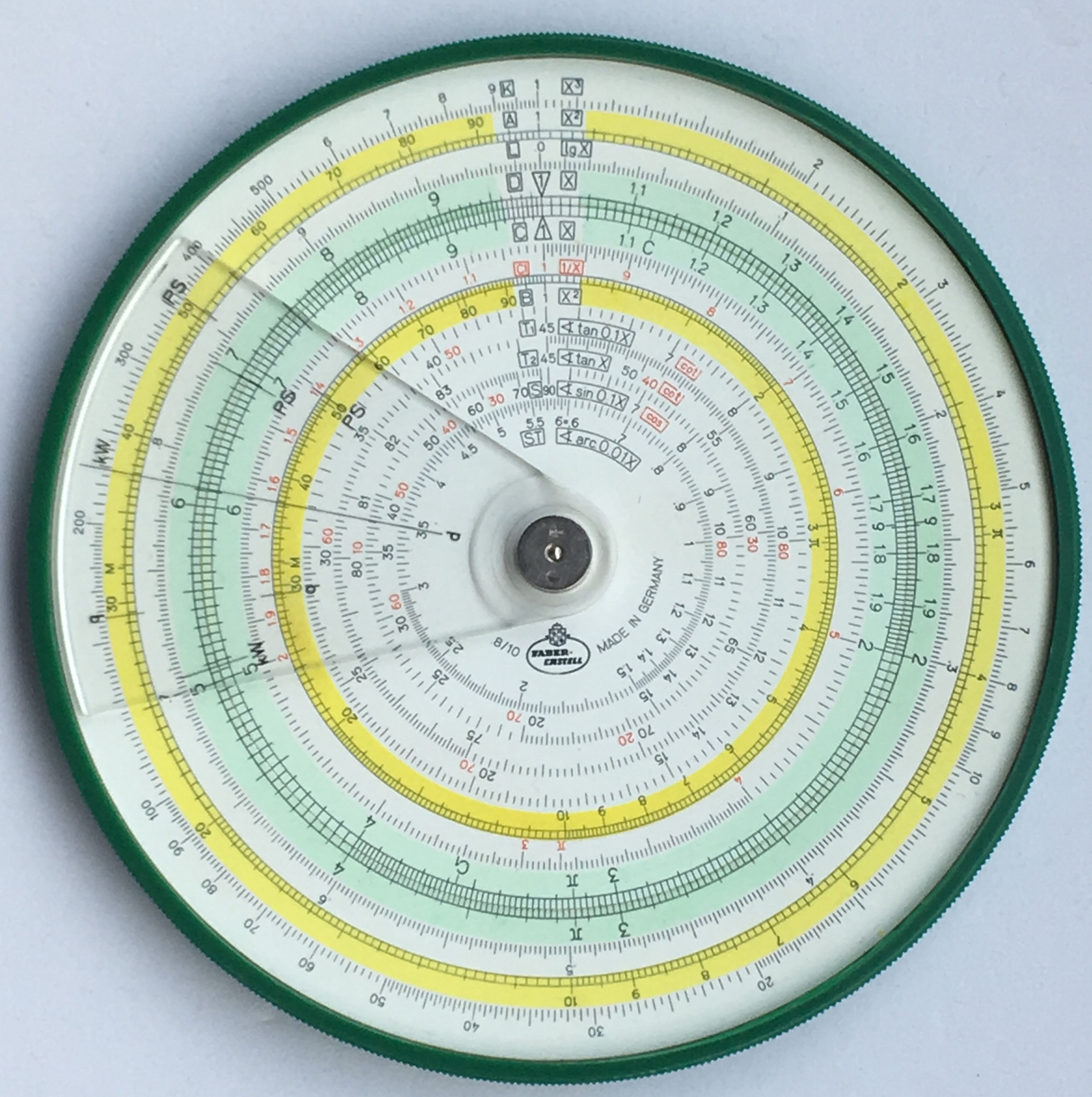 regla circular, circular slide rule - antiques calculating instruments ...