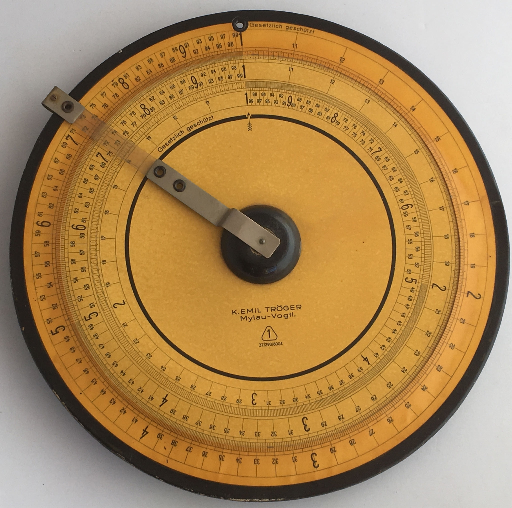 regla circular, circular slide rule - antiques calculating instruments ...