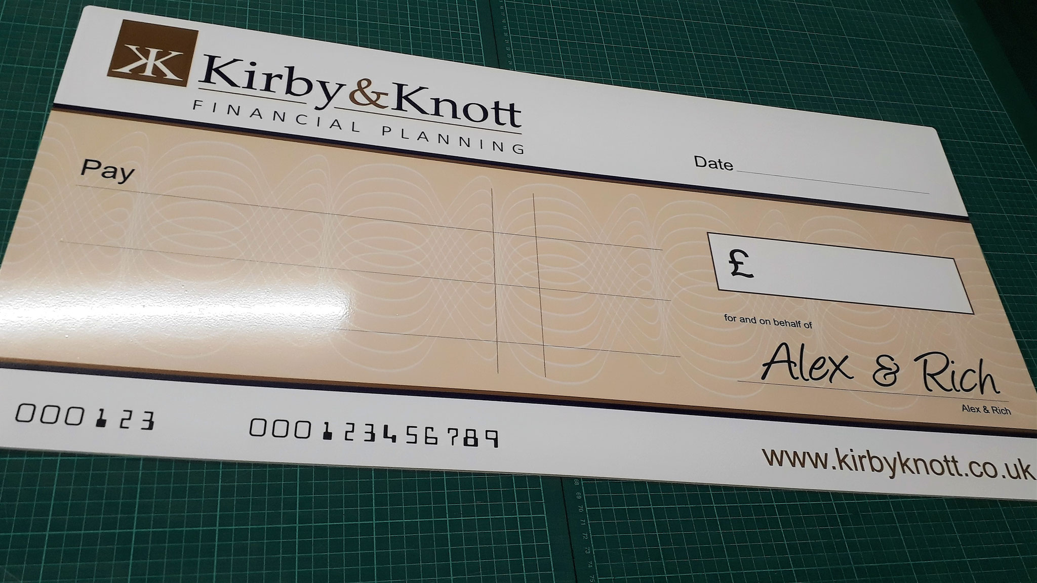 Gallery - The Home of Big Presentation Cheques