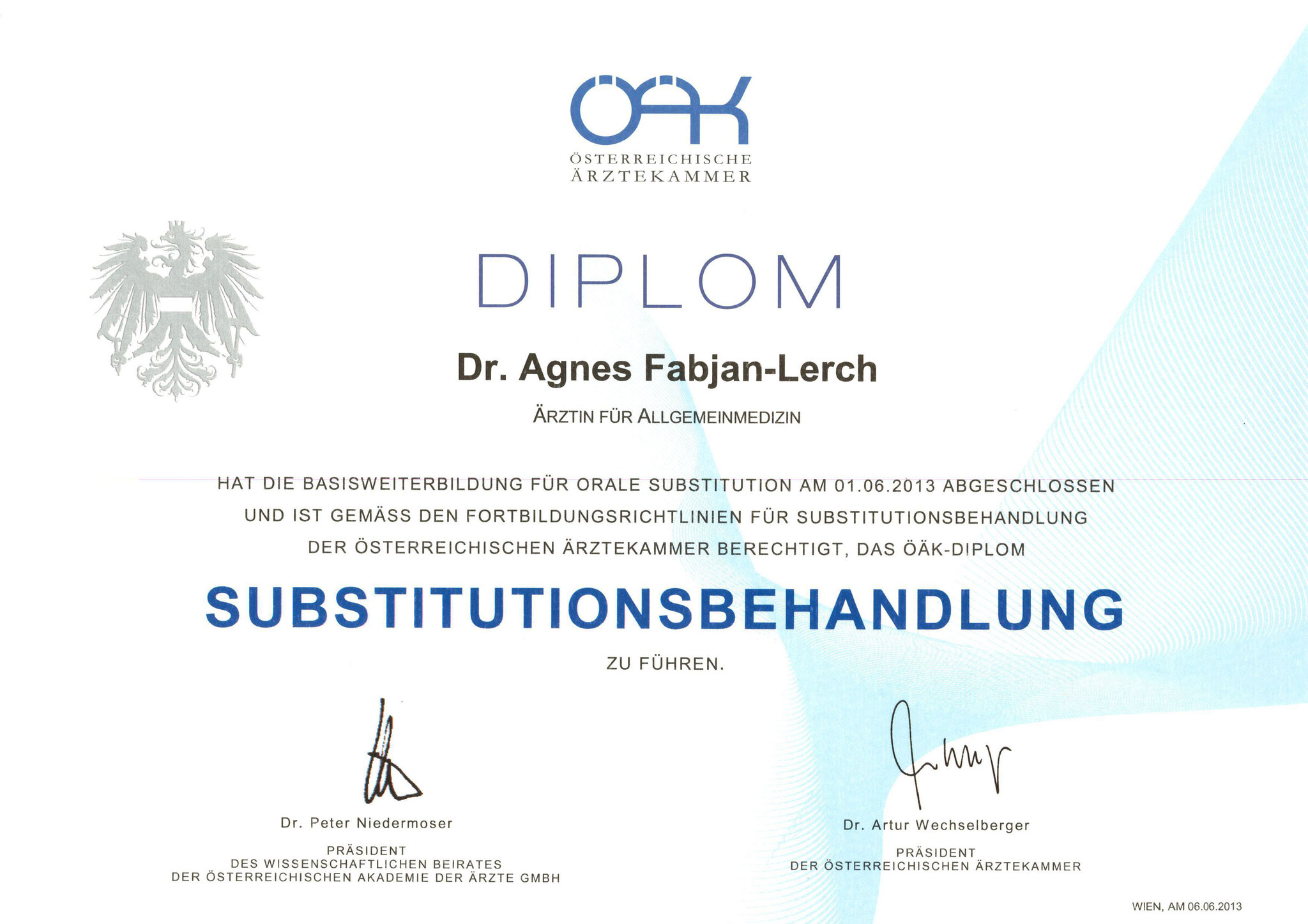 Dr. Fabjan - Dr. Agnes Fabjan-Lerch, Praktische Ärztiin