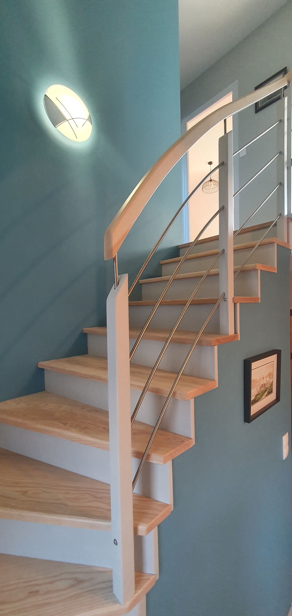 Réalisation Escalier à l'anglaise en U - Escaliers-prosper, spécialiste ...