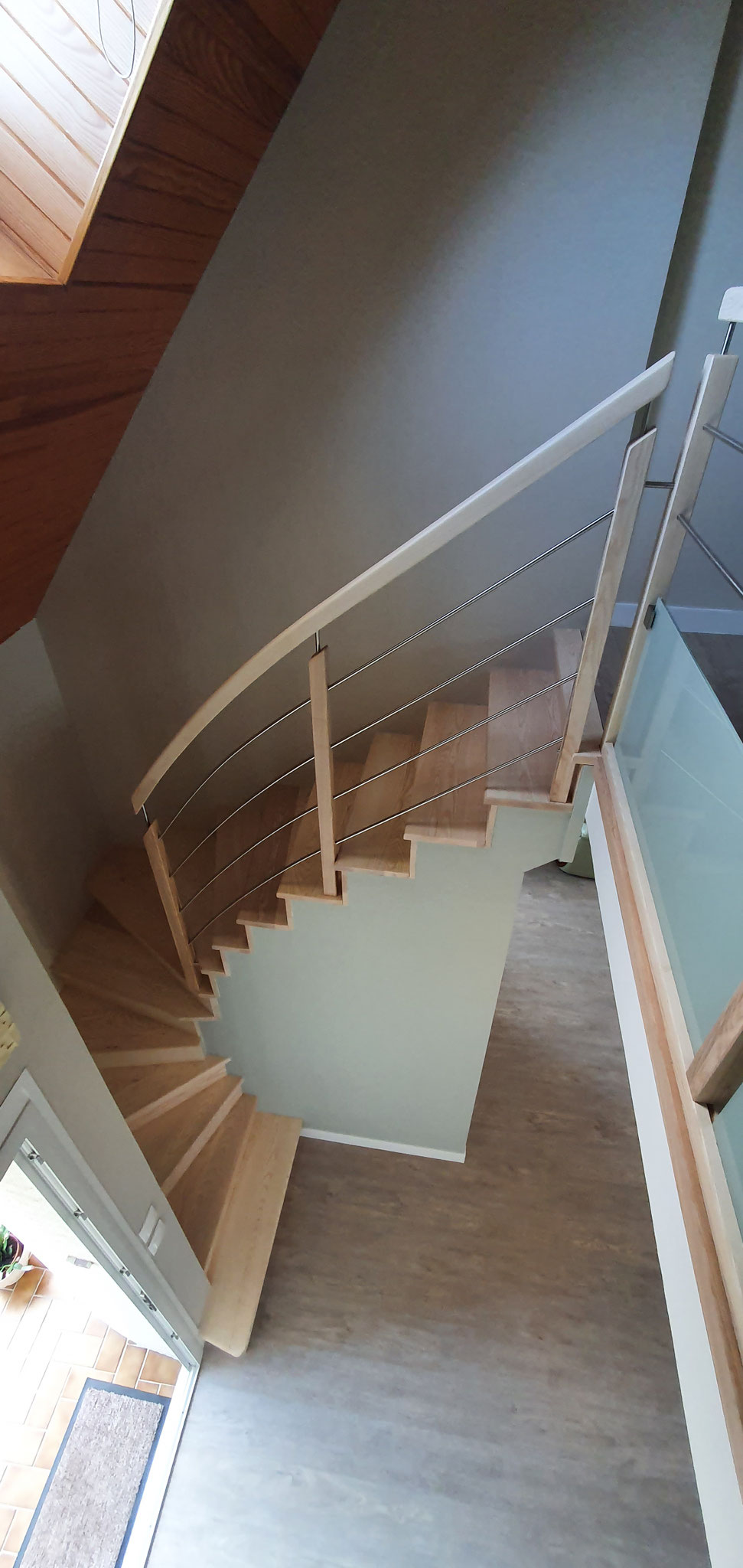 Réalisation Escalier à l'anglaise en U - Escaliers-prosper, spécialiste ...