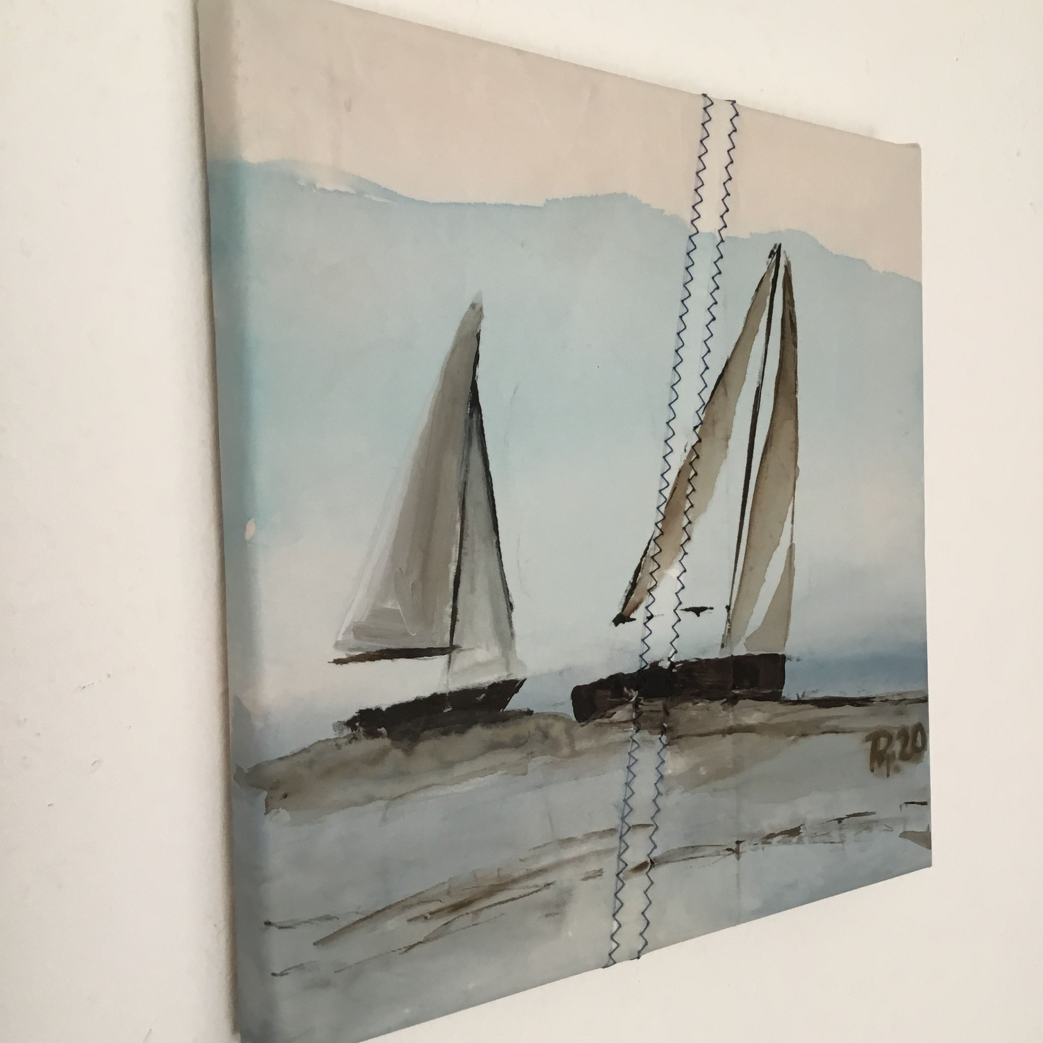Original handgemalte Segelbilder - Bilder in Acryl, Segelboote und ...
