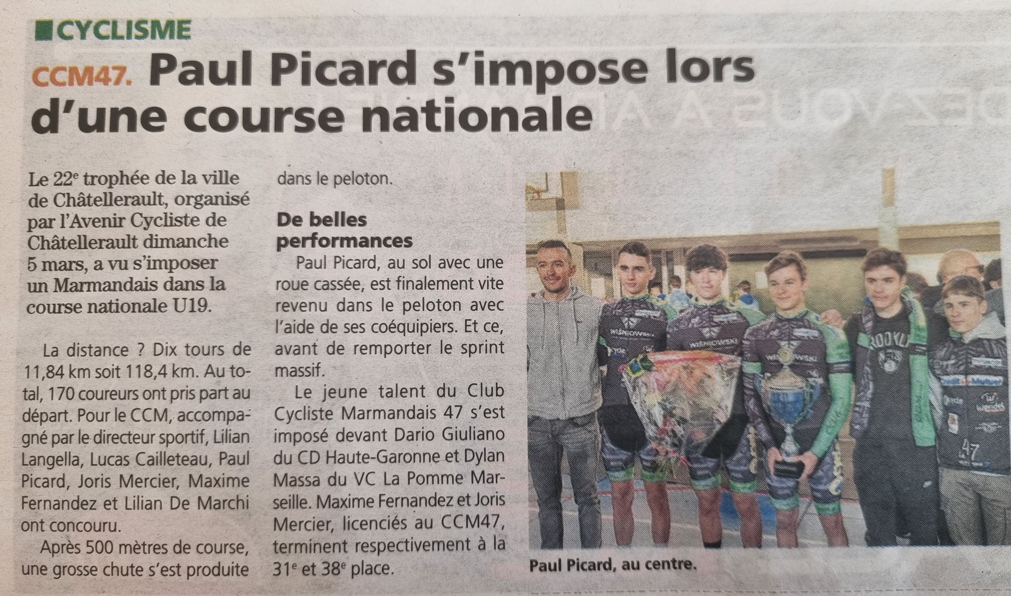 Paul Picard : « Je m’en sentais capable » - Comité de Lot-et-Garonne de ...