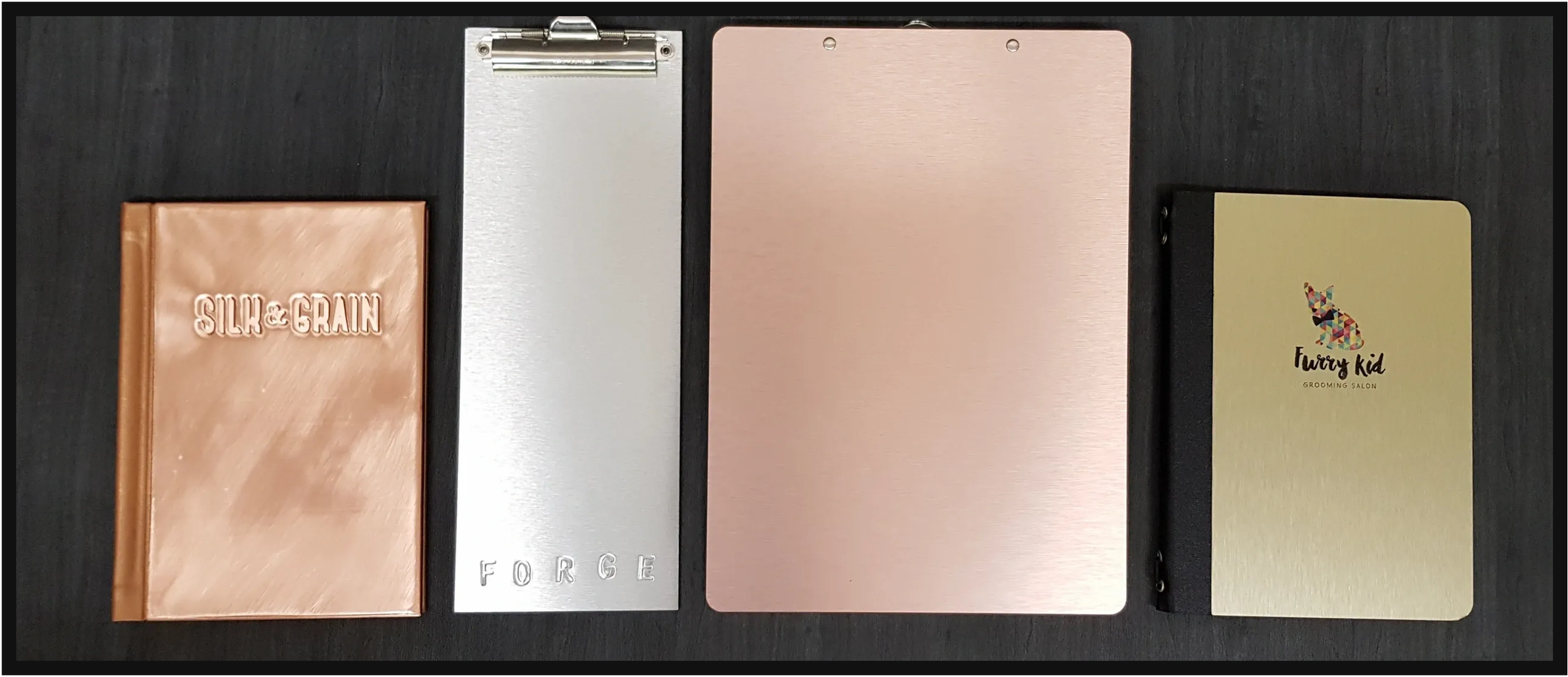 Metal Menu Covers - Hurriprint & Design Studio