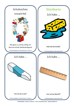 Ich habe Wer hat Spiel - Grundschule :: Material