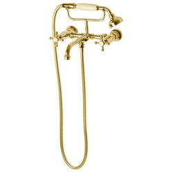 3 piece tapware (including ivory/gold, white/gold, brass gold, black ...