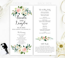 Garden Wedding Programs - LemonWedding