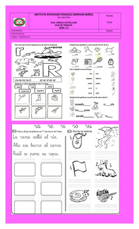 Comprensión lectora - Página web de lectoescrituragrado1sm