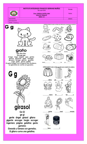 Comprensión lectora - Página web de lectoescrituragrado1sm