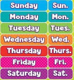 6. DAYS OF THE WEEK - Teacher Letang