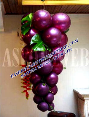 RACIMOS DE UVAS EN GLOBOS - GLOBOS CON HELIO BOGOTA - Inflado de Globos ...
