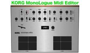 Korg MonoLogue Midi Editor- Controller -VST / Standalone- - Korg ...
