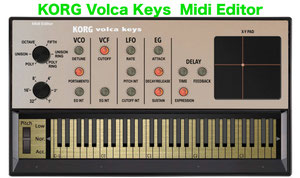 Korg MonoLogue Midi Editor- Controller -VST / Standalone- - Korg MonoLogue Midi Editor ...