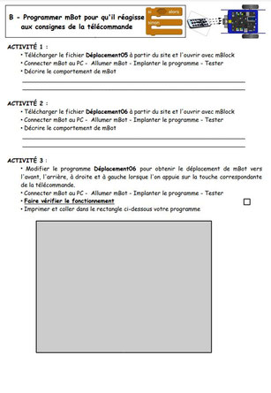 PROBLÉMATIQUE 2 : Programmer un robot pour qu'il soit autonome dans ses ...