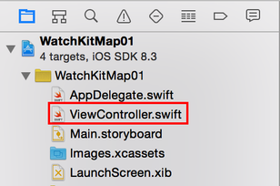 Apple Watch 現在位置表示Mapの作成 - iscene ページ！
