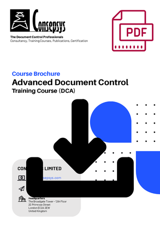 Advanced Document Control Course - Consepsys