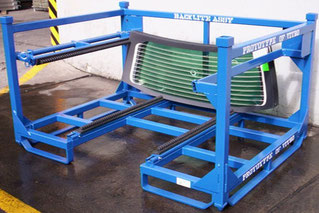 Rack tipo contén para industria automotriz - Iceg Logistica