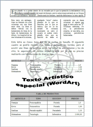 Práctica Formas en Word - Página web de informaticauy