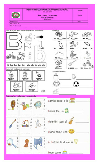 Comprensión lectora - Página web de lectoescrituragrado1sm