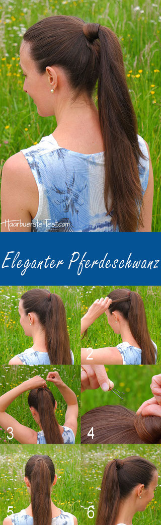 Stilvolle Eleganter Pferdeschwanz Anleitung Bild