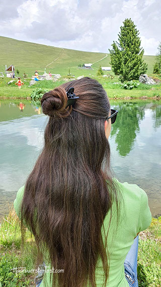 Halber Dutt: mit einfacher Bilder Anleitung zum Nachmachen ...