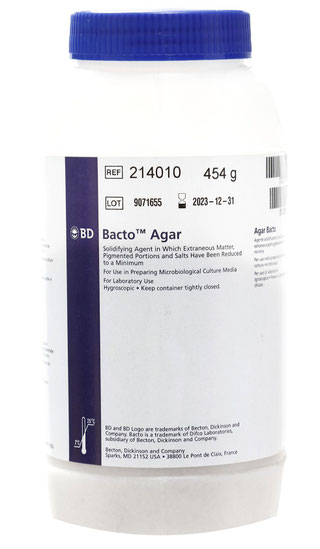 214010 BD Difco™ Agar Bacteriologico/Bacto Agar, 454 g - PROQUISUR ...