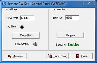 A remote morse key - IW7DMH - Ham Radio Station