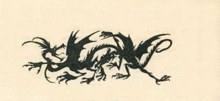 Illustrations of dragons by Arthur Rackham - myfairyland