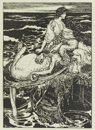 Illustrations of dragons by Arthur Rackham - myfairyland