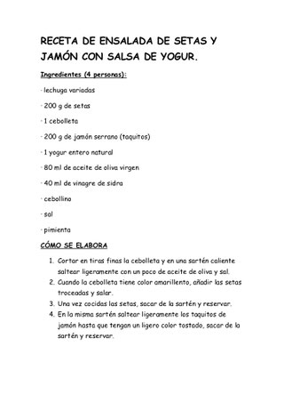 Las recetas - Página web de siguelasinstrucciones