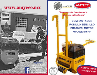 Compactador de rodillo CIPSA- PR8 sencillo de 74 cm peso 524 kg ...