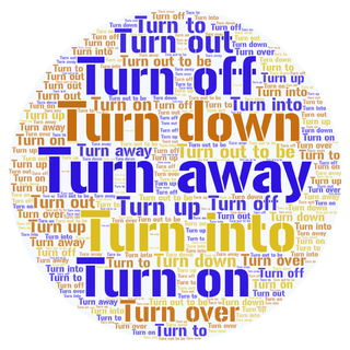 Phrasal verbs con TURN en inglés - Ejercicios inglés online