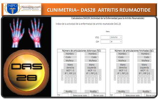 Calculadora DAS28 (Actividad de la Enfermedad para la Artritis ...