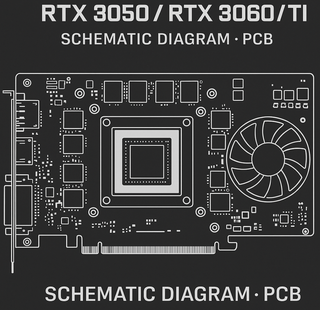 Nvidia GeForce RTX 3050/RTX 3060/TI Schematic Diagram. PCB - Schematic