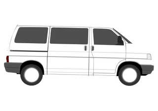 VW T4 Transporter als Vektorgrafik - DeltaBus