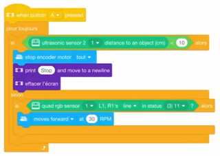 SUIVEUR DE LIGNE MBOT2 - Site de courstechnocollege