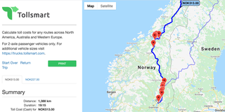 Free Toll Calculator - Tollsmart