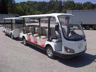 QS E POWER - Elektro shuttle, rundfahrt, shuttle , bummelzug ...