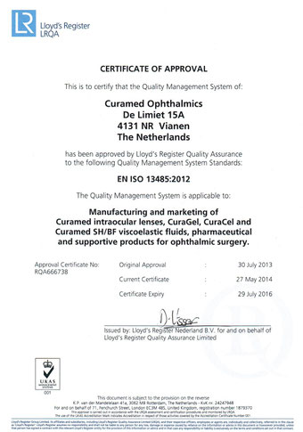 CuraGel / CuraCel ® Plus - Curamed Opthalmics intraocular lenses and ...