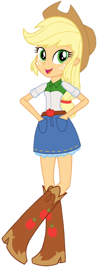 EQG AppleJack Vectors - rupahrusyaidi