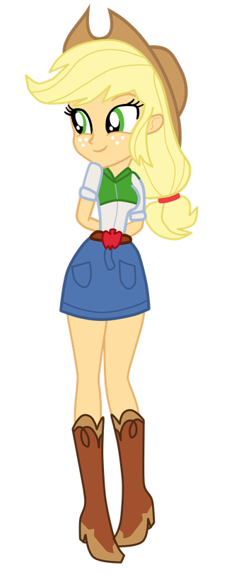 EQG AppleJack Vectors - rupahrusyaidi