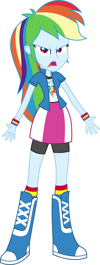 Equestria Girls Rainbow Dash Vector