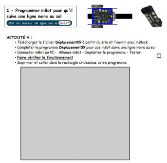 PROBLÉMATIQUE 2 : Programmer un robot pour qu'il soit autonome dans ses ...