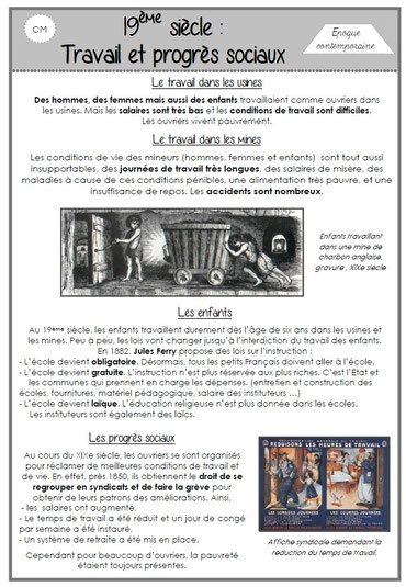 Travail et progrès sociaux - laclasse2delphine